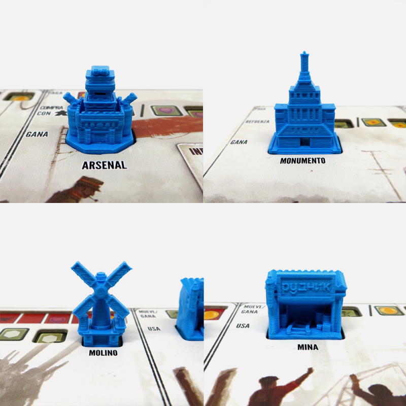 5 Faction Token Set for Scythe - 60 pieces