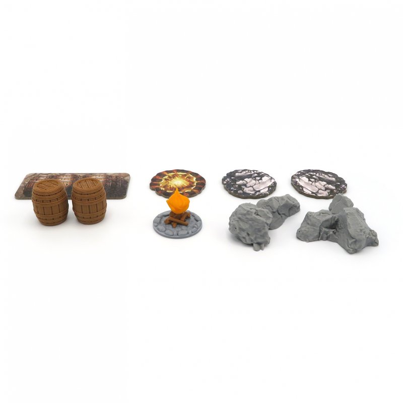 Terrain Tokens for Journeys in Middle Earth (LOTR) - 42 Pieces