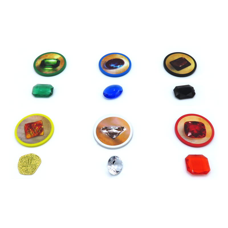 Gem & Gold Tokens for Splendor - 40 Pieces