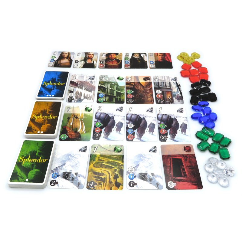 Gem & Gold Tokens for Splendor - 40 Pieces