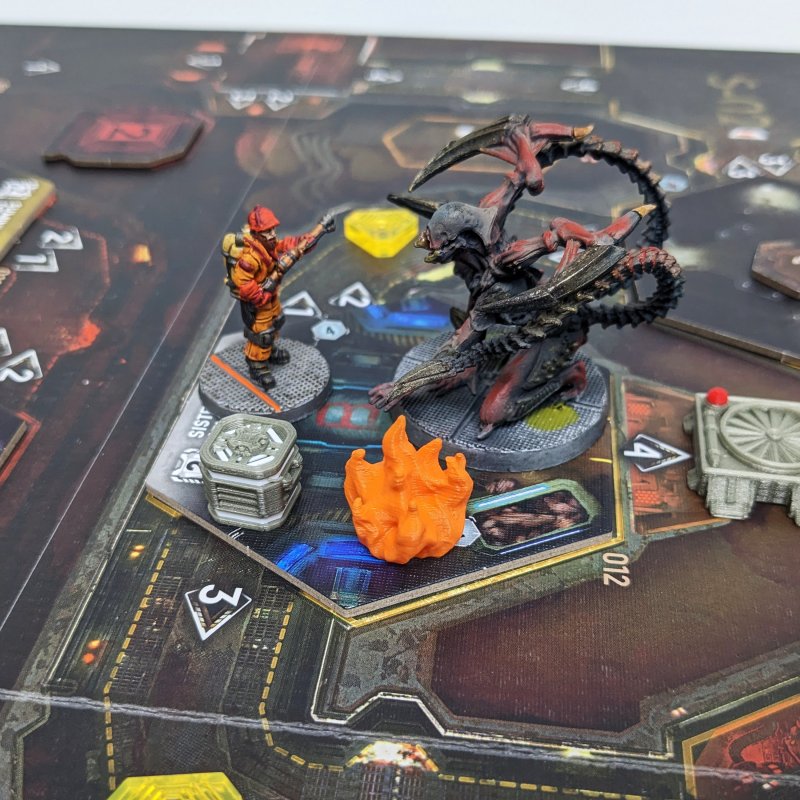 Fire Tokens for Nemesis - 12 Pieces. Accessories for your board game