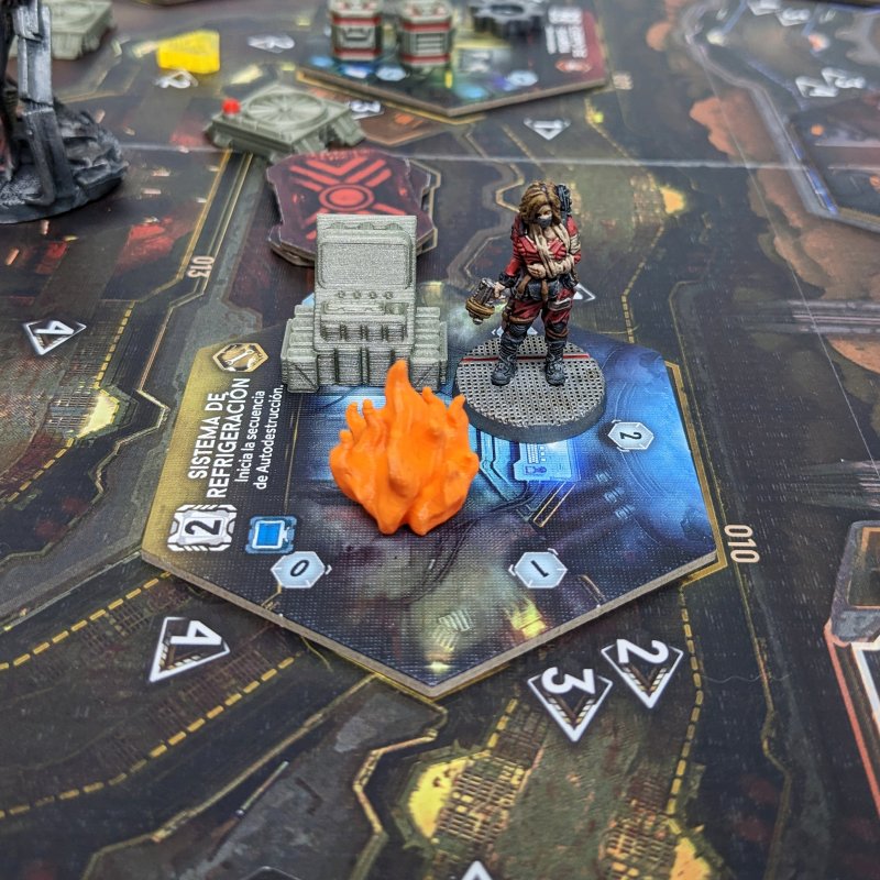 Fire Tokens for Nemesis - 12 Pieces. Accessories for your board game