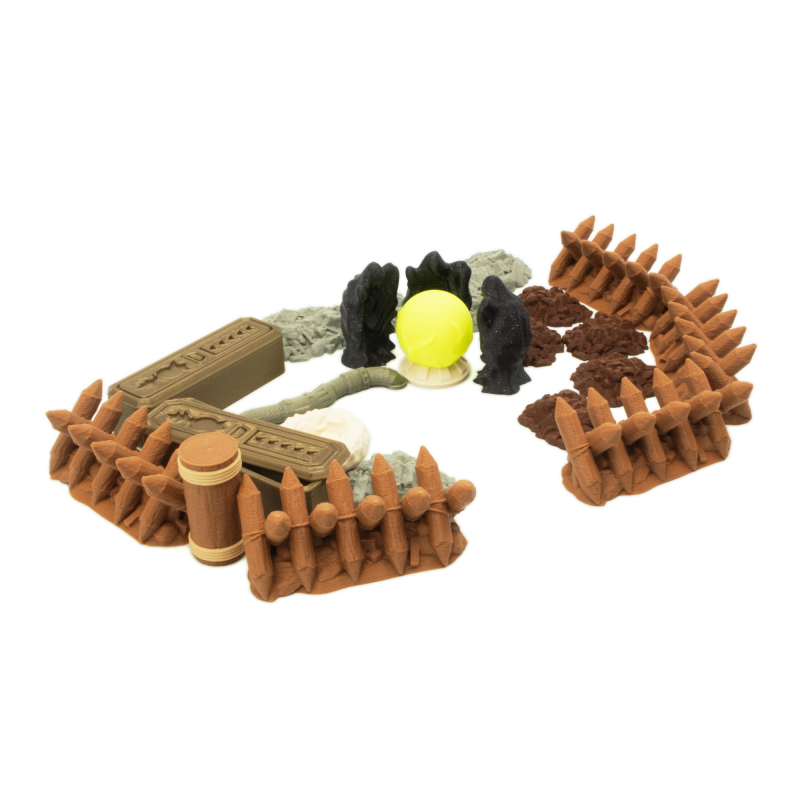 Full Scenery pack for Frosthaven™ - 156 Pieces. Board game accessories