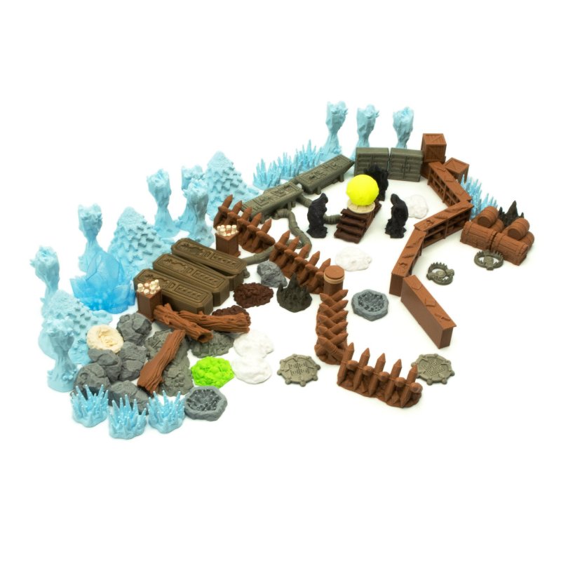 Full Scenery pack for Frosthaven™ - 156 Pieces. Board game accessories