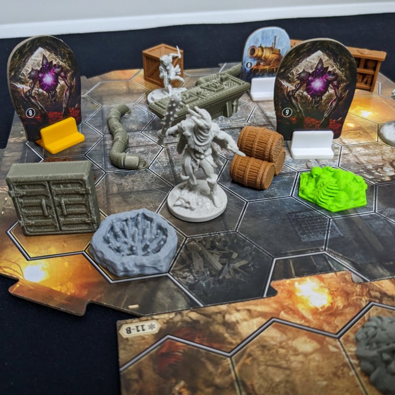 Full Scenery pack for Frosthaven™ - 156 Pieces. Board game accessories