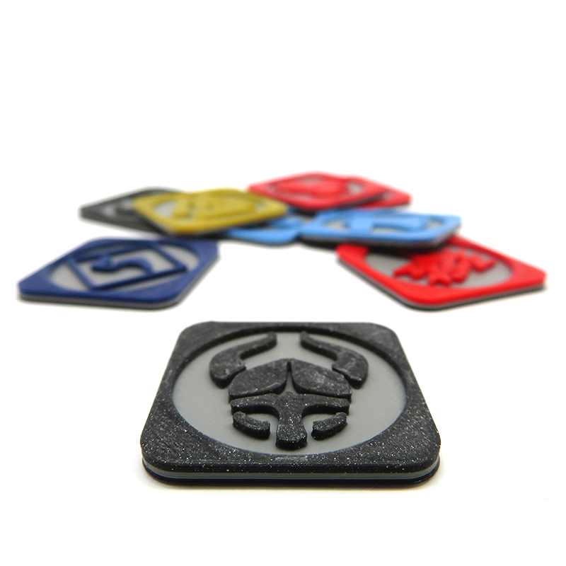 Tokens Multicolor de Saqueo para Blood Rage - 9 piezas